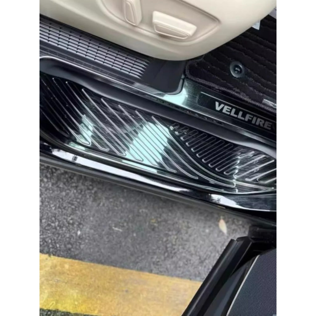 Toyota Alphard Vellfire AGH40 AH40 Door Side Step Sill Plate Stainless ...
